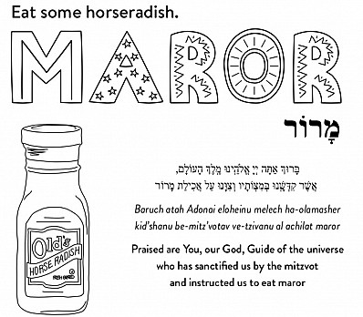 #9 Maror | Passover haggadah by Liz Marlowe