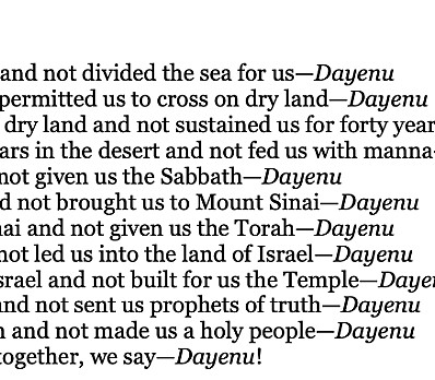 Dayenu | Passover haggadah by Merritt Snider