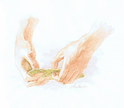 Yachatz | Passover haggadah by Candice Walker